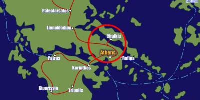 Larissa station Athens map - Map of larissa station Athens (Greece)